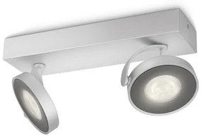 LED Bodové svítidlo Philips Clockwork 53172/48/16 šedé 2700K