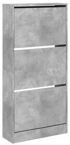 Botník betonově šedý 60 x 21 x 125,5 cm kompozitní dřevo - Default Title