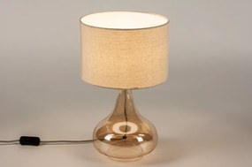 Stolní designová lampa Empora Bernstein Taupe