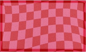 Rohožka z recyklovaného plastu 40x70 cm Wavy Checkerboard – Artsy Doormats