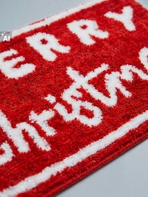 Sinsay - Koupelnová předložka s nápisem Merry Christmas - červená