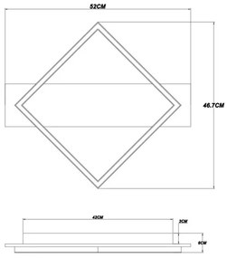 Globo 67330-18 - LED Stropní svítidlo BEATRIX I LED/18W/230V