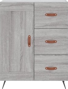 vidaXL Příborník 69,5 x 34 x 90 cm kompozitní dřevo [830234] Barva: hnědý dub