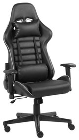 Herní židle ve více barvách - pro - černá-šedá