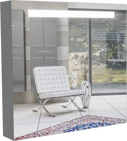 Intedoor R ZS 100 LED zrcadlová stěna 100x75cm RZS100LED Barva: 70 - Dub Kendal přírodní