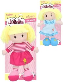WIKY Panenka Jůlinka / Hadrová, textil / Česky mluví a zpívá / 40 cm /