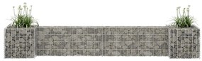 vidaXL Gabionový truhlík ve tvaru písmene H ocelový drát 260x40x40 cm
