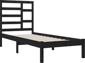 vidaXL Rám postele masivní dřevo 90 x 200 cm [3105784] Barva: Šedá