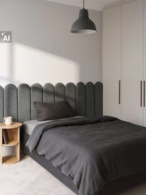 Sinsay - Čalouněný stěnový panel - šedá