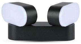 V-Tac LED Venkovní flexibilní nástěnné svítidlo 2xLED/12W/230V IP65 černá VT0860