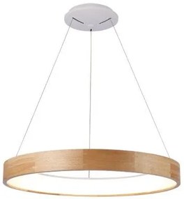 AZzardo AZ2699 DECOline Silva 65 PENDANT stropní závěsné LED svítidlo 50W / 3250lm IP20 dřevo / bílá Závěsná svítidla