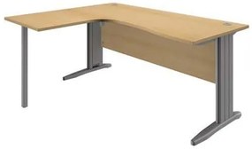 No brand  Kancelářský stůl Praktick, 160 x 120 x 73 cm, levé provedení, dezén buk