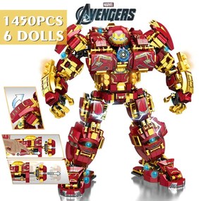 Stavebnice AVENGERS robotické figurky hrdinů Barva: Iron Man 1450 dílků