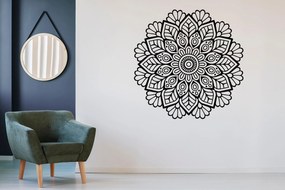 Lepy.cz Samolepka na zeď Mandala - detail Velikost (šířka x výška): 60x60cm, Barevná varianta: Bílá