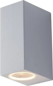 FAN I-QUBO-AP2 BCO Venkovní nástěnné svítidlo Qubo bílé, 2xGU10, IP54, 15,1 x 9,3 x 6,7 cm - FANEUROPE