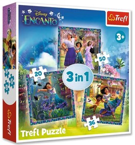 34866 Dětské puzzle - Disney Encanto - 3v1