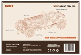 Robotime Rokr 3D Auto Grand Prix MC401 220ks