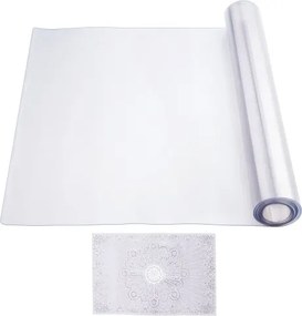 PVC chránič stolu 106,7 × 243,8 cm průhledný plastový o tloušťce 1,5 mm