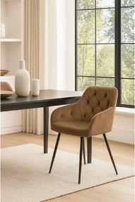 Noela Sametová jídelní židle SIENA béžová