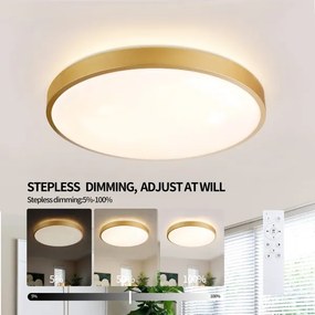 Brilagi - LED Stmívat. svítidlo GLASS POOL DOUBLE LED/60W/230V 50 cm zlatá + DO