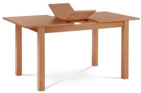 Autronic Dřevěný jídelní stůl Jídelní stůl rozkládací 120+30x80x75 cm, barva buk (BT-6930 BUK3)