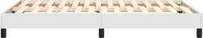 Rám postele s boxspringem bílý 120 x 200 cm umělá kůže 3120689