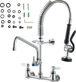Komerční baterie s oplachovacím rozprašovačem, 53,3 cm výška, 20,3 cm střed, 30,5 cm