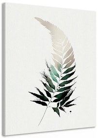 Obraz minimalistický list kapradiny