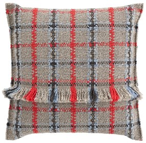 Gan designové zahradní polštáře Garden Layers Big Cushion Blue Tartan