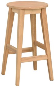 Barová židle z dubového dřeva v přírodní barvě v sadě 2 ks 65 cm Austin - Rowico