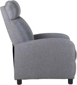 LuxuryForm DESIGN Televizní křeslo RUFO s polohováním - šedé