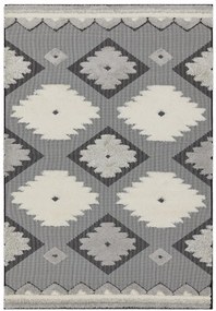 Tribeca Design Kusový koberec Mola Black/Cream Tribal Rozměry: 160x230 cm