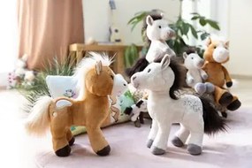NICI plyš Pony Mony bílý 27 cm / GREEN kolekce / od 12 měsíců