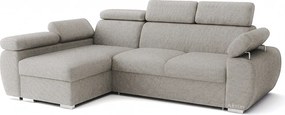 Sedací souprava BASTON | 170x255 cm | rozkládací + úložný prostor + OČALOUNĚNÝ ROZKLAD | aragon 80 šedá | FUNKČNÍ TKANINA