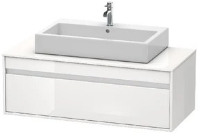 Duravit Ketho - Umyvadlová skříňka 43x120x55 cm, 1 zásuvka, lesklá bílá KT669602222