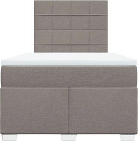 Box spring postel s matrací taupe 120x190 cm textil 3292731
