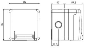 Venkovní zásuvka SCAME PROTECTA IP66 137.6411