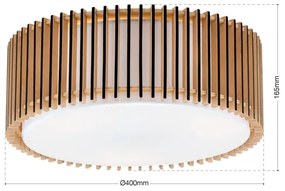 Orion - Stropní svítidlo TARTA 3xE27/40W/230V pr. 40 cm béžová