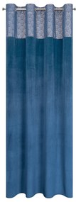 ZATEMŇOVACÍ ZÁVĚS NA KROUŽCÍCH AGNES 140X250 CM NÁMOŘNICKÁ MODRÁ