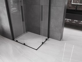 Mexen Velar Duo sprchová kabina posuvná 100 x 90 cm, průhledná, černá - 871-100-090-02-70