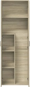 Skříň highboard dub sonoma 60 x 35 x 180 cm kompozitní dřevo 3276667