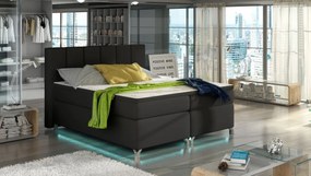 dvojlůžko boxspring BASILIO - Soft 11 - 180x200cm - s LED