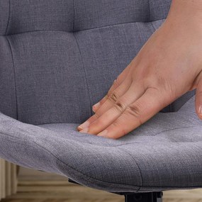 Jídelní židle Merna látka – tmavě šedá