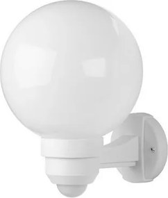 Nástěnné svítidlo s čidlem Panlux PARK ZOM-S-20/B mléčná E27 60W