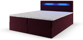 MSL Kontinentální čalouněná postel LINDOS (160 x 200 cm) Barva látky: MONOLITH 69