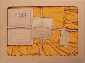 Ložní povlečení  Cotton 160x200cm mustard