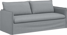 Set pohovek 2 ks Světle šedá Textil 3407611