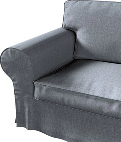 Potah na pohovku IKEA Ektorp 2-místná s lenoškou barva šedá látka pletený vzor