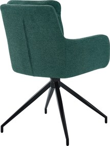 Sada 2 jídelních židlí Somers látka – zelená