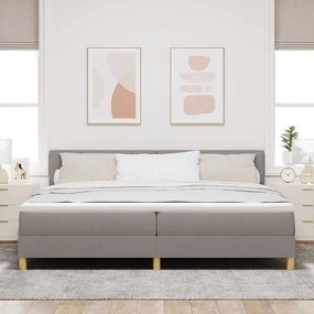 Postel s boxspringem s polštářem Taupe 200 x 200 cm textil 3338948